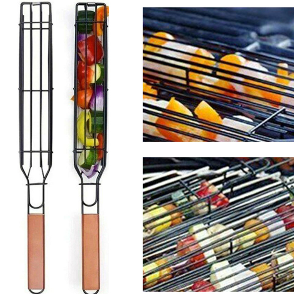 Buy Bbq Grill Mesh Stainless Steel Barbecue Meshes Portable Fish ...