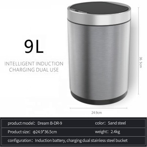 Buy Binx 9l Automatic Stainless Steel Trash Can High Quality Smart ...