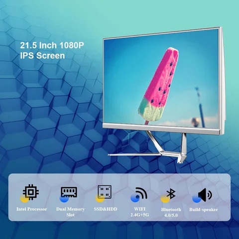 Buy Cheap Desktop Computer All In One Pc 21.5 Inch Aio Pc Monoblock ...