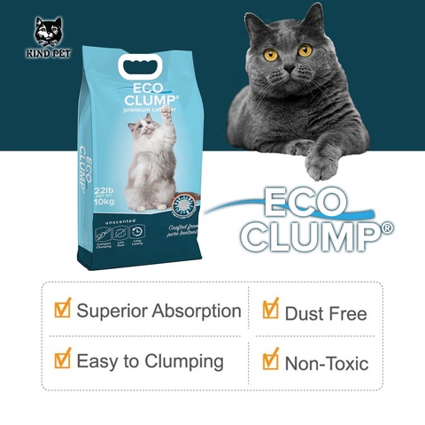 Buy Clumps Compactly Odor Remove Bentonite Clay Cat Sand Low Tracking ...