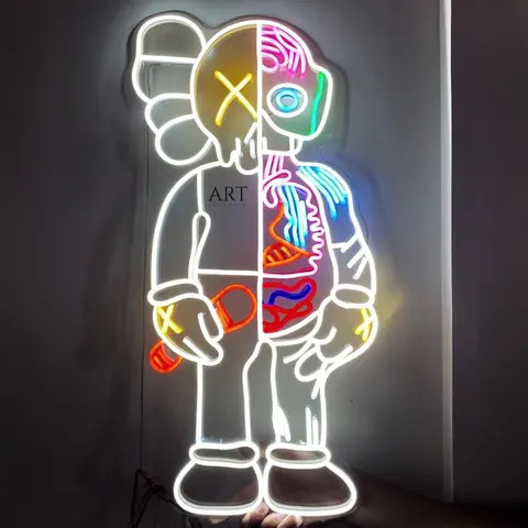 Buy Custom Kaws Neon Sign Custom Logo Neon Light Sign Bar Neon Outdoor ...