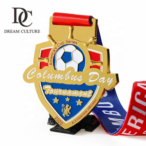 Buy Custom Zinc Ally Metal Gold Football Soccer Tennis Medal Rugby Ping ...