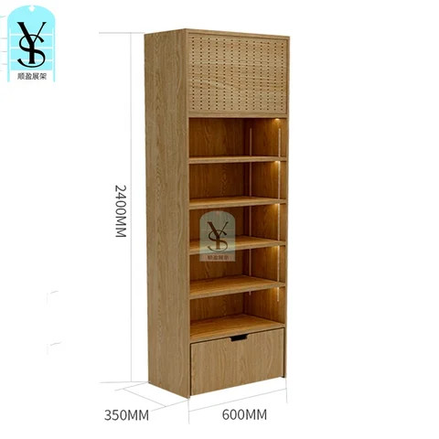 Buy Customized Book Shop Stationary Display Library Fashion Wall Wood ...