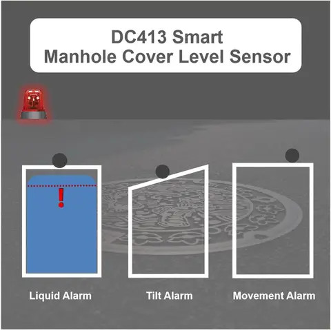 Buy Dc413 Manhole Cover Monitoring System Over Iot Ultrasonic Sensors ...