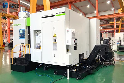 Buy Dhm63 4 Axis Horizontal Cnc Milling Machine Optional Fanuc 31i Machining Center Hmc from ...