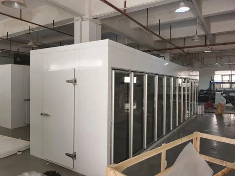 Buy Display Walk In Cold Room Storage Glass Door Display Chiller Room ...