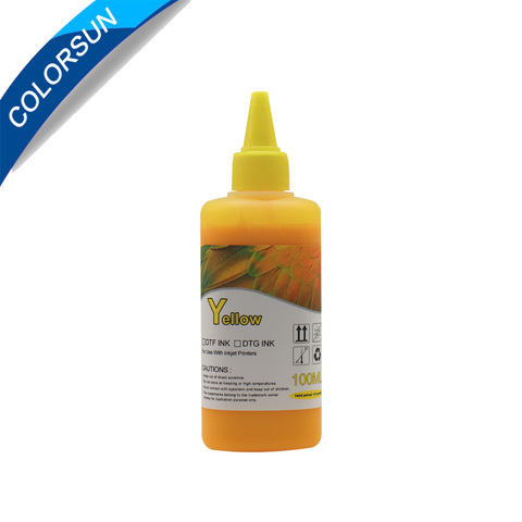 Buy Dtf Heat Transfer Ink 100ml Each Color Textile Pigment Ink from Shenzhen Colorsun Digital ...
