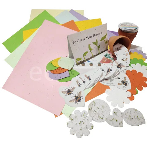 Buy Ecowill 100% Handmade Plantable Seed Paper Shape And Confetti from ...