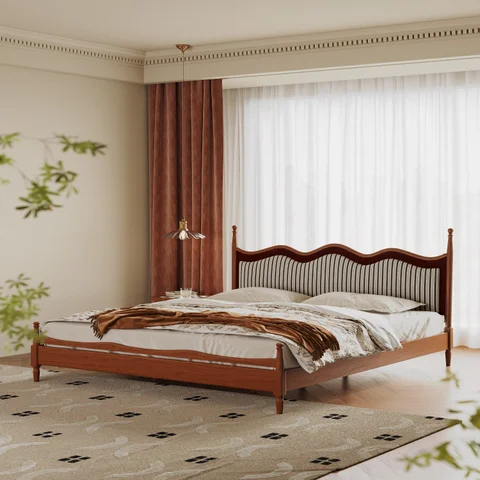 Buy Factory Whole Sale Bedroom Furniture Fabric Backrest Carbonized ...