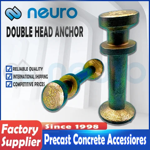 Buy High Tensile Precast Concrete Lifting Anchor Double Head Anchor For ...