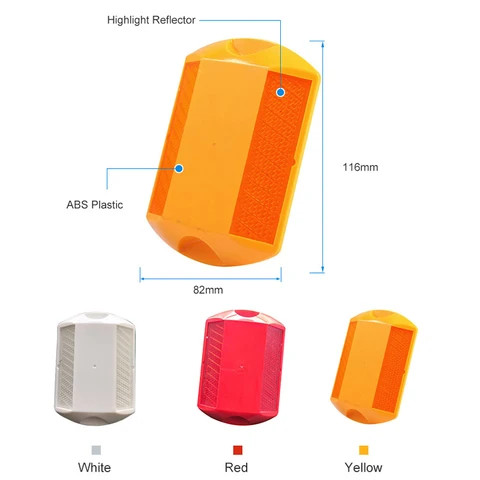 Buy Hot Road Marking Stud Flashing Light Solar Reflective Studs Cats ...