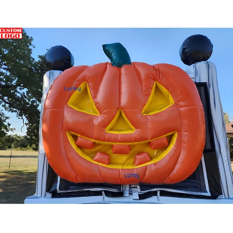 Buy Inflatable Pumpkin Trampoline Childrens Park Inflatable Hollow ...