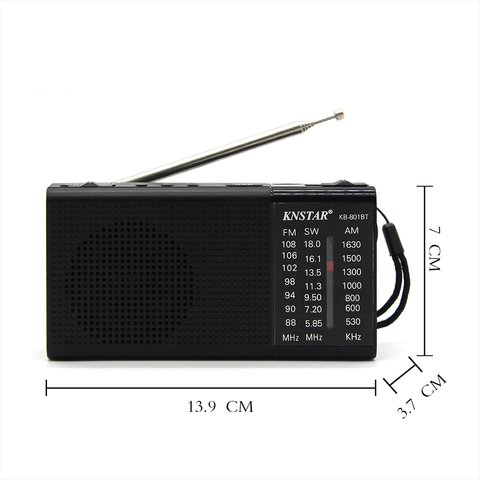 Buy Knstar Kb-801bt Portable Fm Am Radio Receiver from Shenzhen ...
