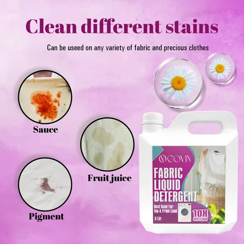 Buy Laundry Cleaning Supplies 3liter Pink Detergent Liquid Soap For ...