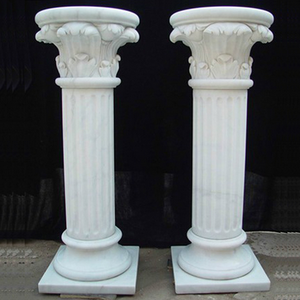 Buy Natural Marble Decorative Round Roman Pillar Design from Xiamen XRJ ...