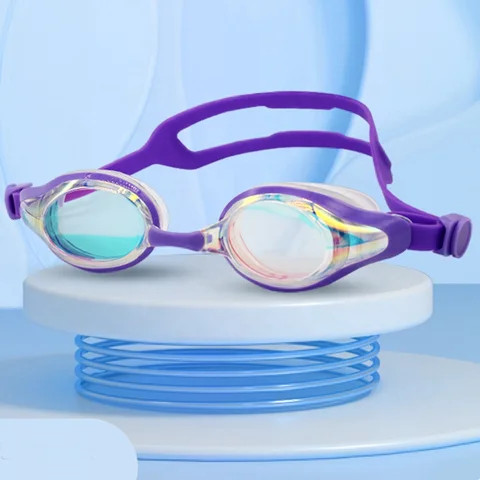 Buy New Adult Mirror Coated Fitness & Triathlon Swimming Goggles Wide ...