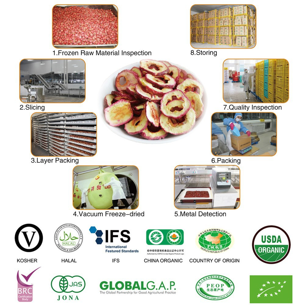 Buy Organic Hawthorn Berry Fruit Chips, Freeze Dried Fruit Chips from ...
