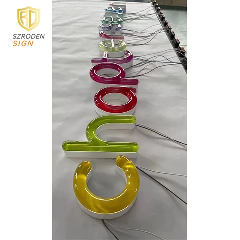 Buy Outdoor Custom Business Advertising Logo Light Sign Custom Led ...