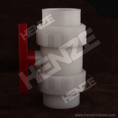 Buy Plastic Upvc, Cpvc, Pph, Pvdf, Frpp Socket Ball Valve from Henze Valves Corporation, China ...