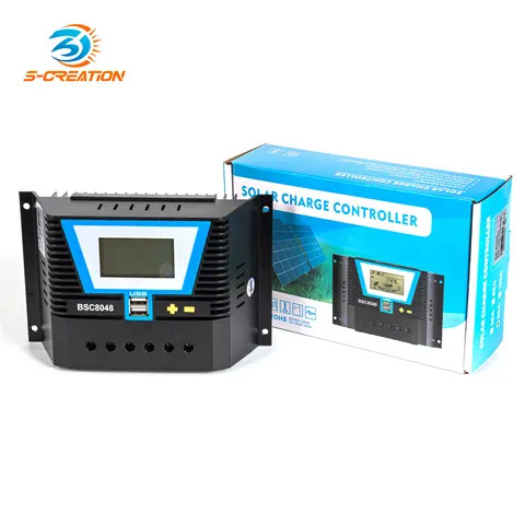 Buy Pwm Solar Panel Controller Off Grid 60a Auto Solar Charge ...