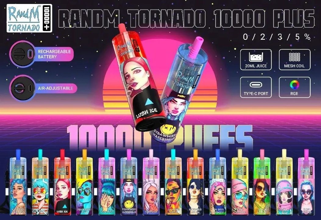 Buy Randm Tornado 10000 Puffs Vape Factory 0% 2% 3% 5% Nice Airflow ...