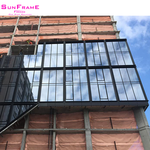 Buy Saving Glass Best Facade Curtain Wall Glass Facade System With Factory Price from Sunframe ...
