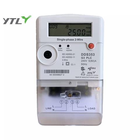 Buy Single Phase Anti Tampering Electronic Power Meter Single Phase Active Energy Meter Analog ...
