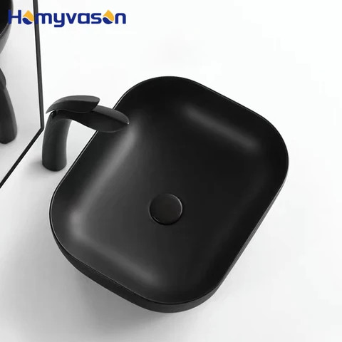 Buy Special Design Oval Sink Art Basin Black Wudhu Wash Basin For ...