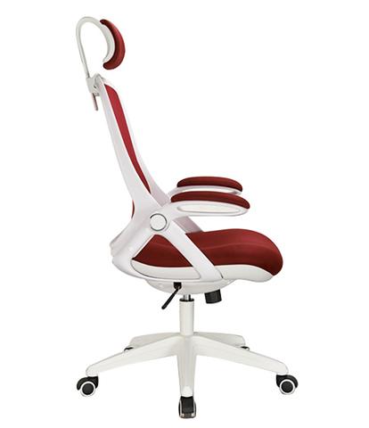 Buy White Mesh Office Chair Ergonomic Task Desk Chair With Adjustable ...