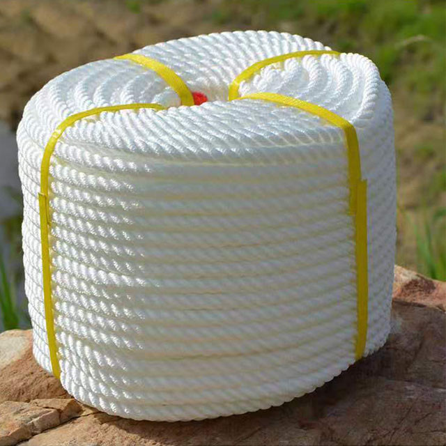 Buy White Nylon 3 Strand Line White Fishing Ropes from Chaohu Lotus ...
