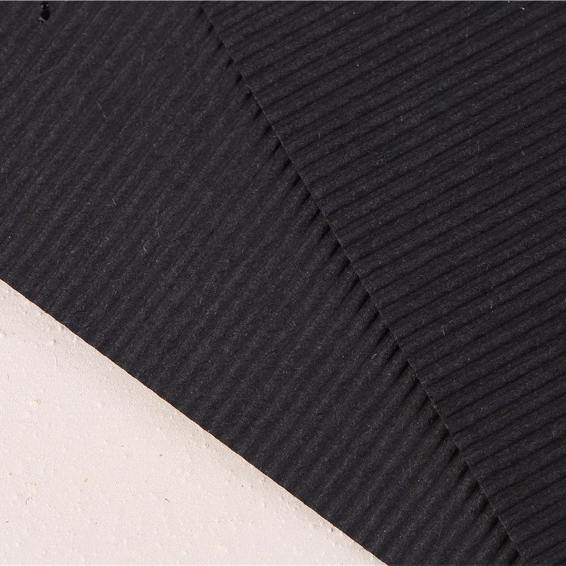 Buy Wood Pulp Black Linen Embossed Wood Leather Textured Paper from ...
