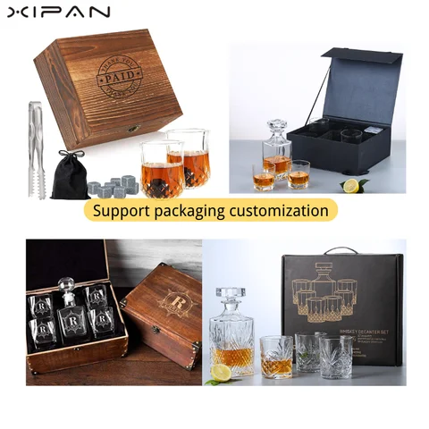 Buy Xipan Elegant Luxury Retro Whiskey Bottle Decanter Wine Glass Gift ...