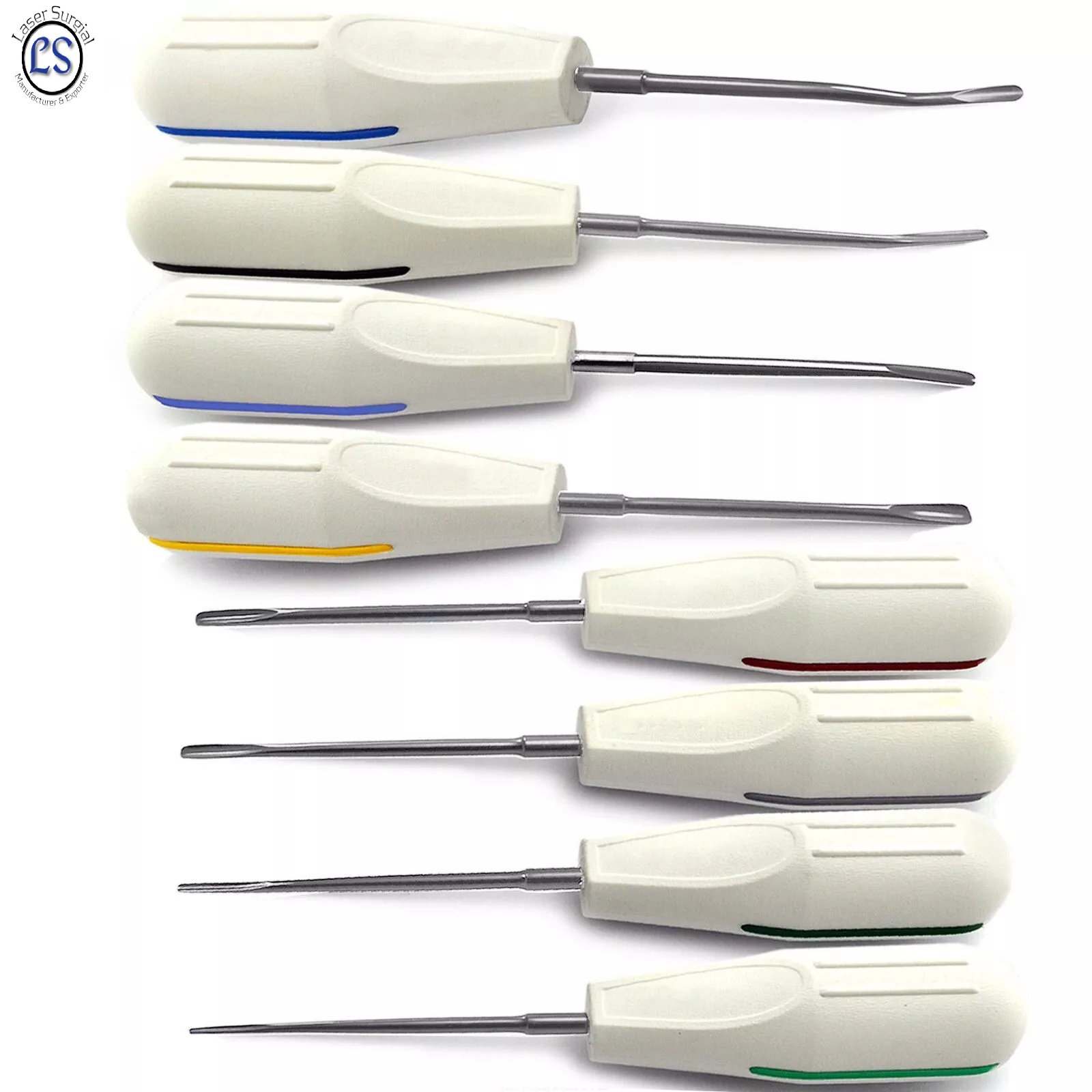 Buy Set Of 8 Luxating Root Elevators Oral Surgery Tooth Extracting ...