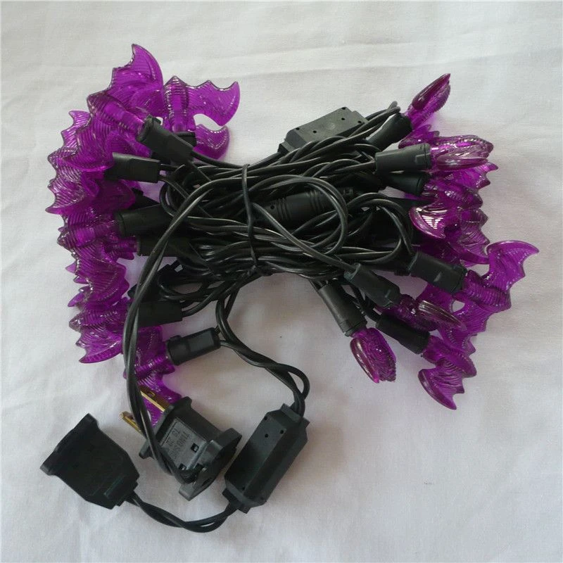 Buy Pumpkin Face Ghost Bat Halloween Lantern String Lights 35 Count ...