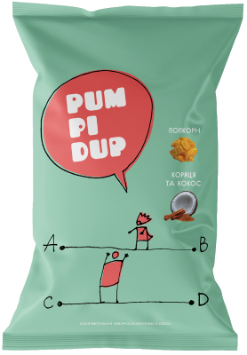 Buy Popcorn Coconut & Cinnamon Pumpidup from Custom Snack Production LLC, Ukraine | Tradewheel.com