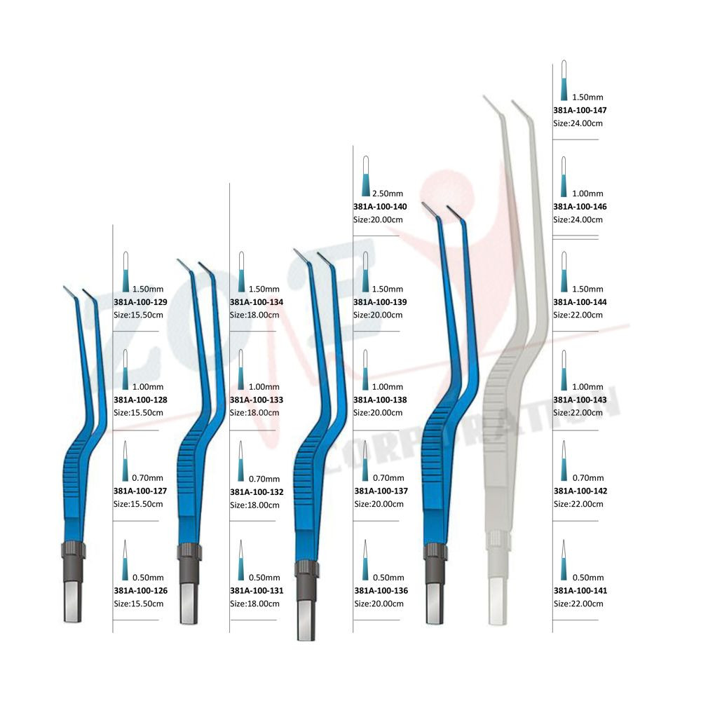 Buy Reusable Bayonet Bipolar Forceps European Angle Down Tips from Zoey ...
