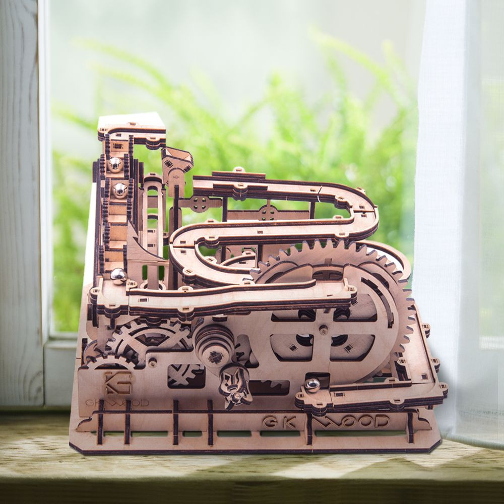 Buy Marble Run Game Wooden Assemble Stem Puzzle from xi'an gkwoo ...