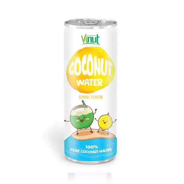 Buy Hot Selling/250ml Canned Natural Coconut Water Lemon Flavour ...