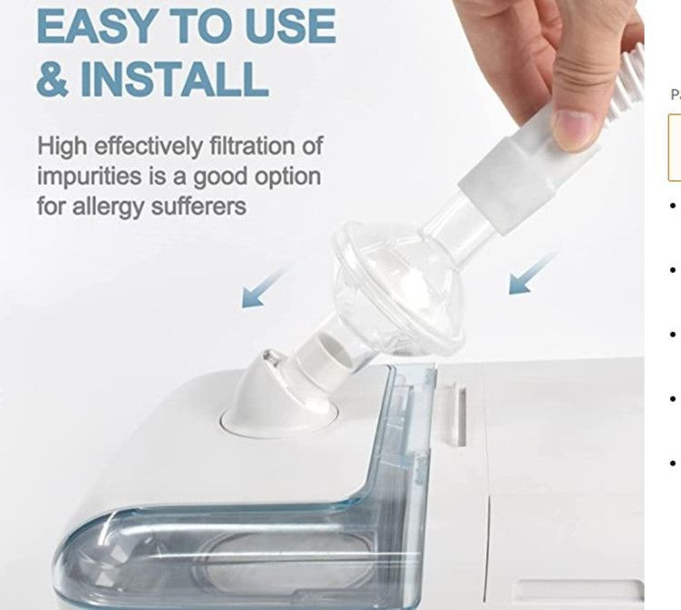 Buy New Universal Bacterial Viral In-line Outlet Cpap Filter Compatible ...