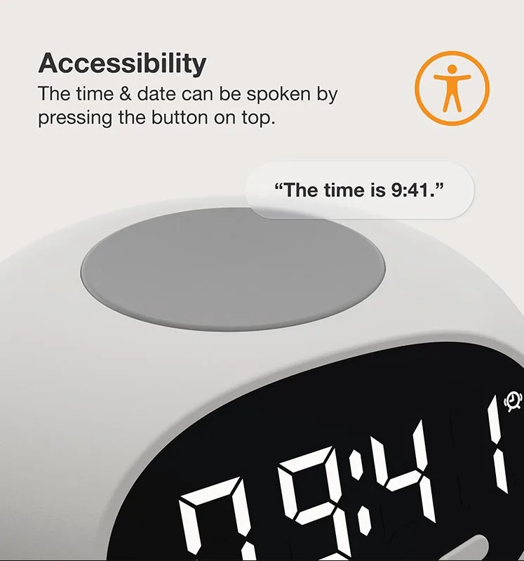 Buy Voice Recording Alarm Clock Led Digital Energy-saving Alarm Clock ...