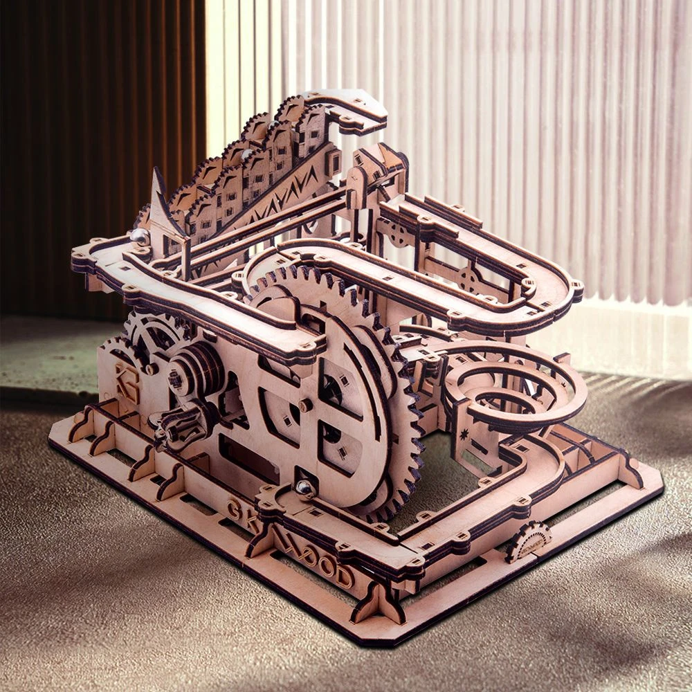 Buy Marble Run Game Wooden Assemble Stem Puzzle from xi'an gkwoo ...