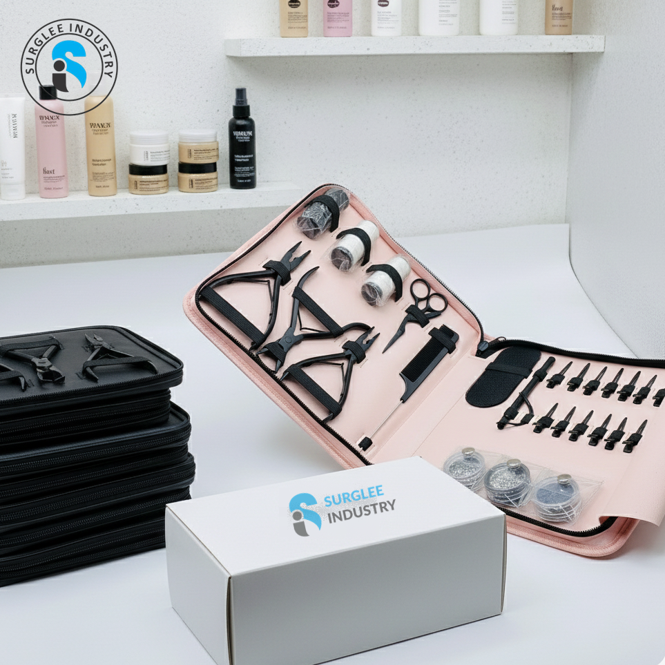 Buy Hair Salon Tools Kit Included Pliers, Clips, Beads, Scissor, Comb ...