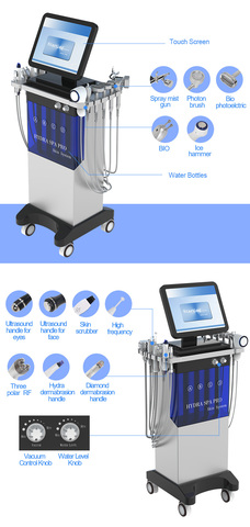 Buy 14 In 1 Hydra Water Dermabrasion Rf Lifting Spa Facial Machine ...