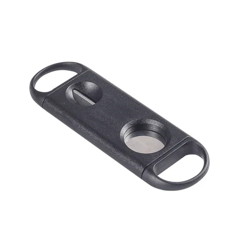 Buy 2 In 1 Cigar Cutter Guillotine Style Black Mini Plastic Single ...