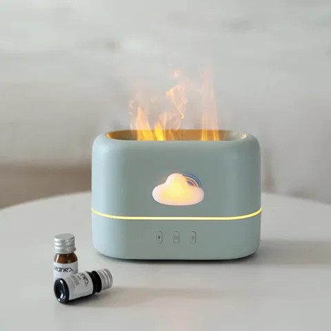 Buy 2024 New Essential Oil Diffuser 200ml Aroma Diffuser Flame Volcano Humidifier Aroma Diffuser ...