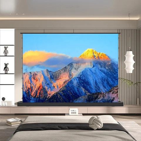 Buy 72 Inch Motorised Projector Screen 16:9 8k Projector Floor Rising ...