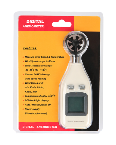 Buy Air Flow Temperature Measurement Wind-speed Gauge Meter Anemometer ...