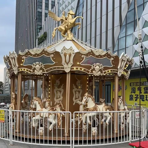 Buy Automatic Carousel,electric Merry Go Round,adult Carousel,park ...