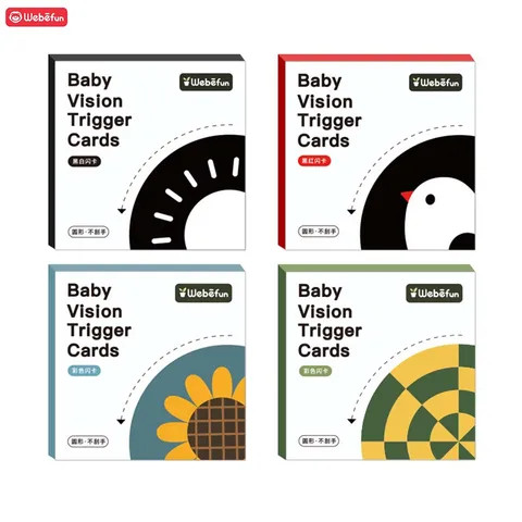 Buy Baby Early Education Visual Stimulation Card Toy Training Card Baby ...
