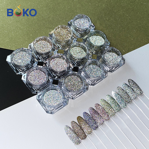 Buy Boko High Quality 2g Holographic Glitter Powder-holo Nail Powder ...